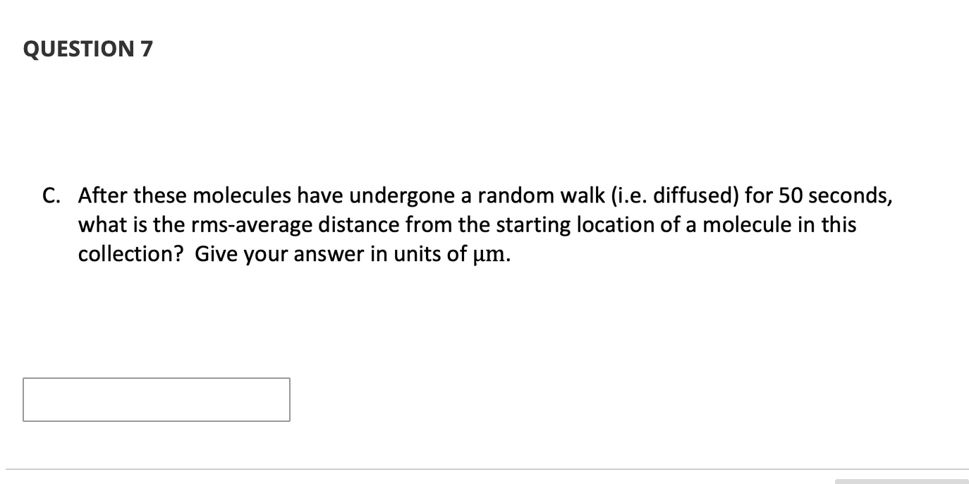 Solved QUESTION 5 Problem 2 (1D random walk) Consider a | Chegg.com