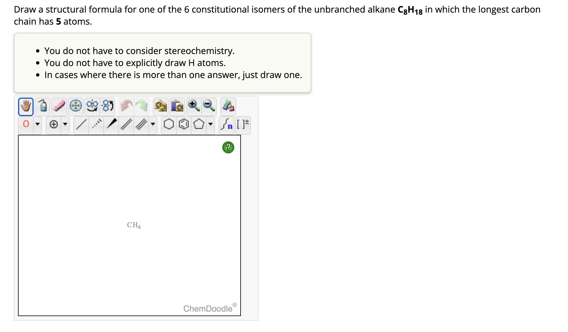 Solved Draw a structural formula for one of the 6 | Chegg.com