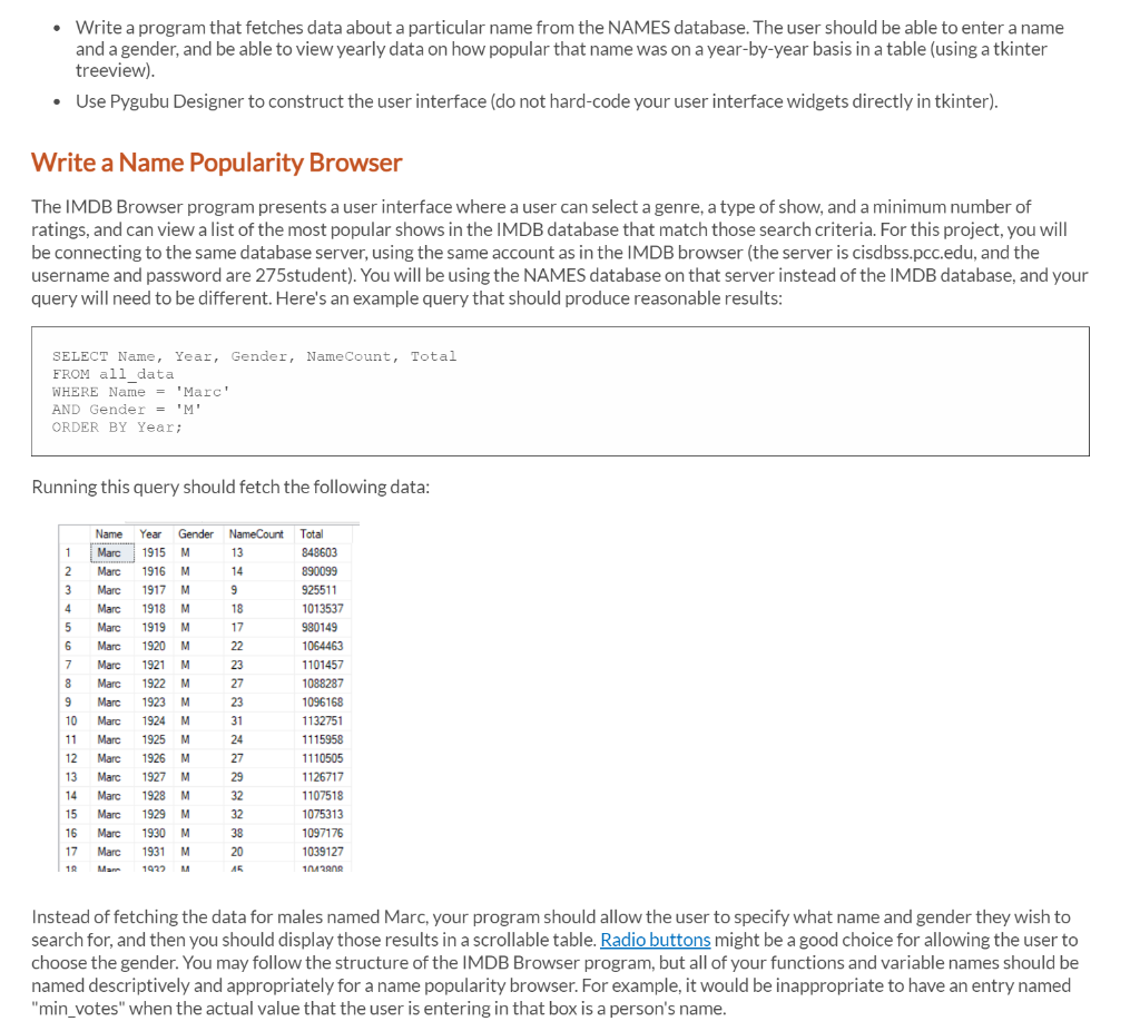 Write a program that fetches data about a | Chegg.com