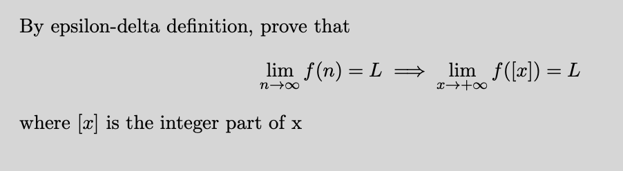 Solved By epsilon-delta definition, prove that | Chegg.com