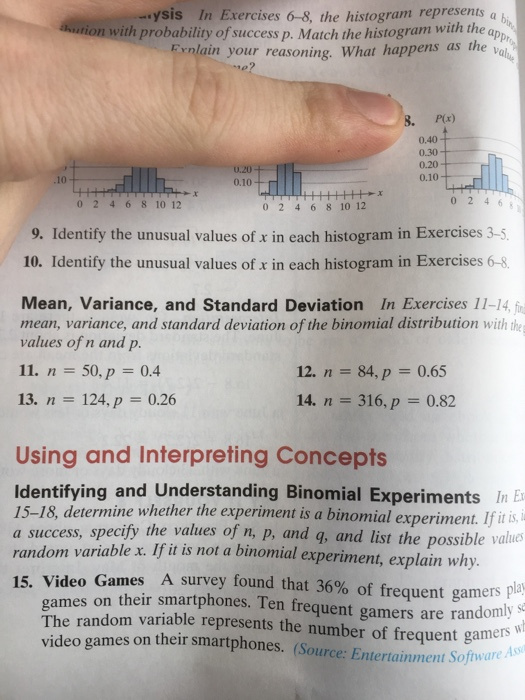 Solved ysis In Exercises 6-8, the histogram represents | Chegg.com