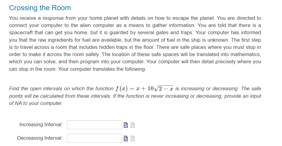 Solved Crossing the Room You receive a response from your | Chegg.com