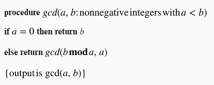 Solved Discreet Math Trace the algorithm when it finds | Chegg.com