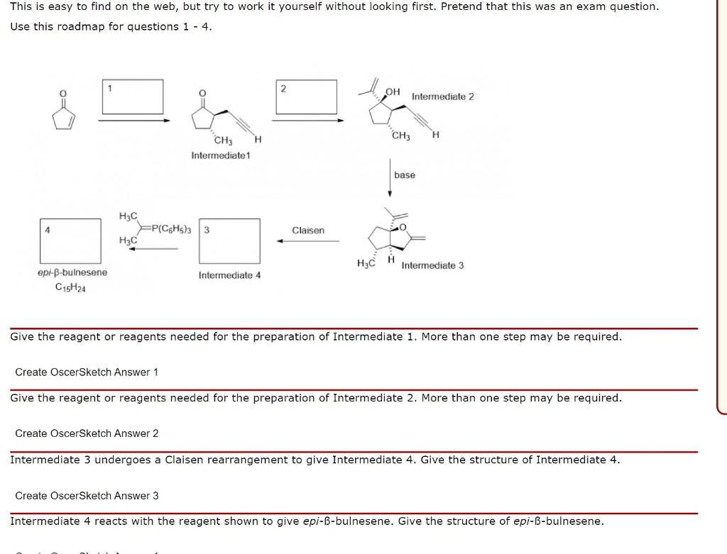 Solved Use this roadmap for questions 1−4. Intermediate1 | Chegg.com