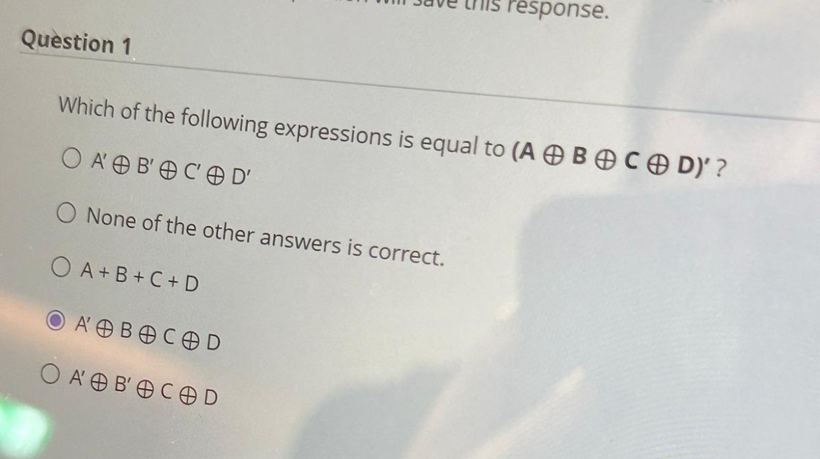 Solved Question 1Which of the following expressions is equal | Chegg.com