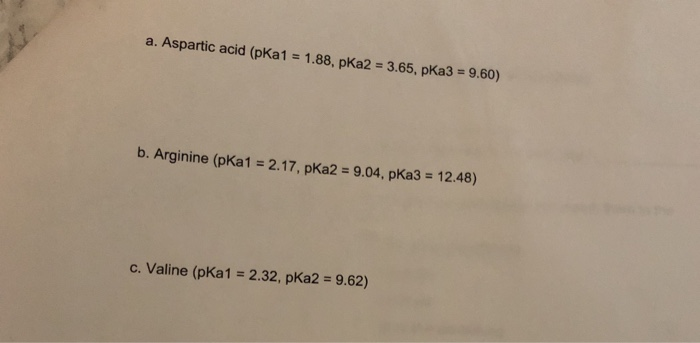Solved 4. Given the following pKa values, what is the value | Chegg.com