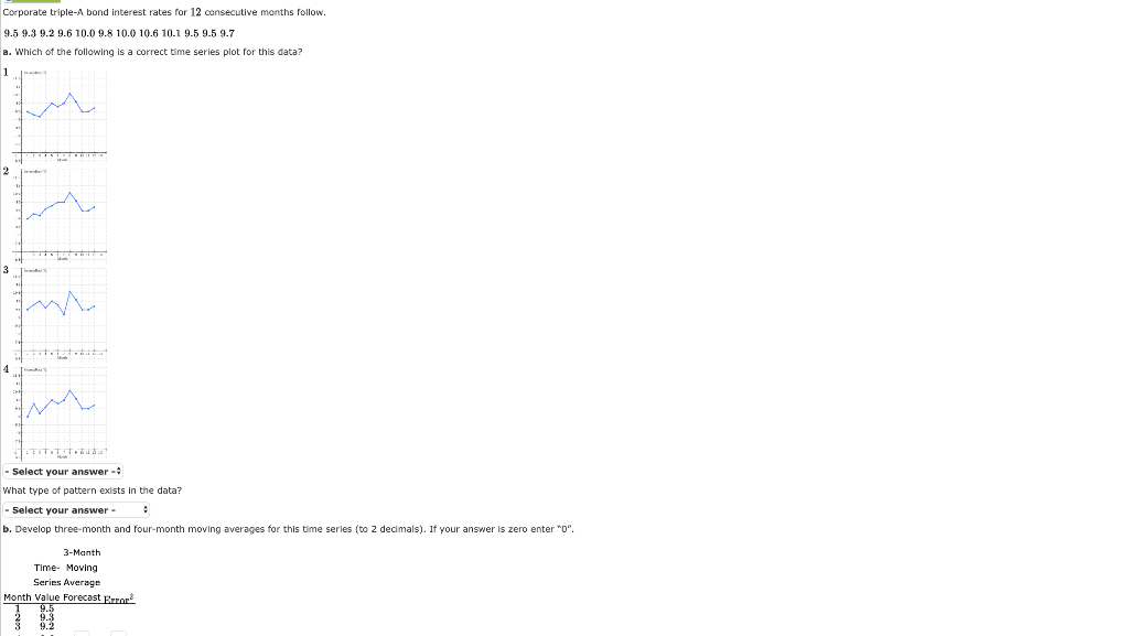 Solved consecutive months follow. Corporate triple-A bond | Chegg.com