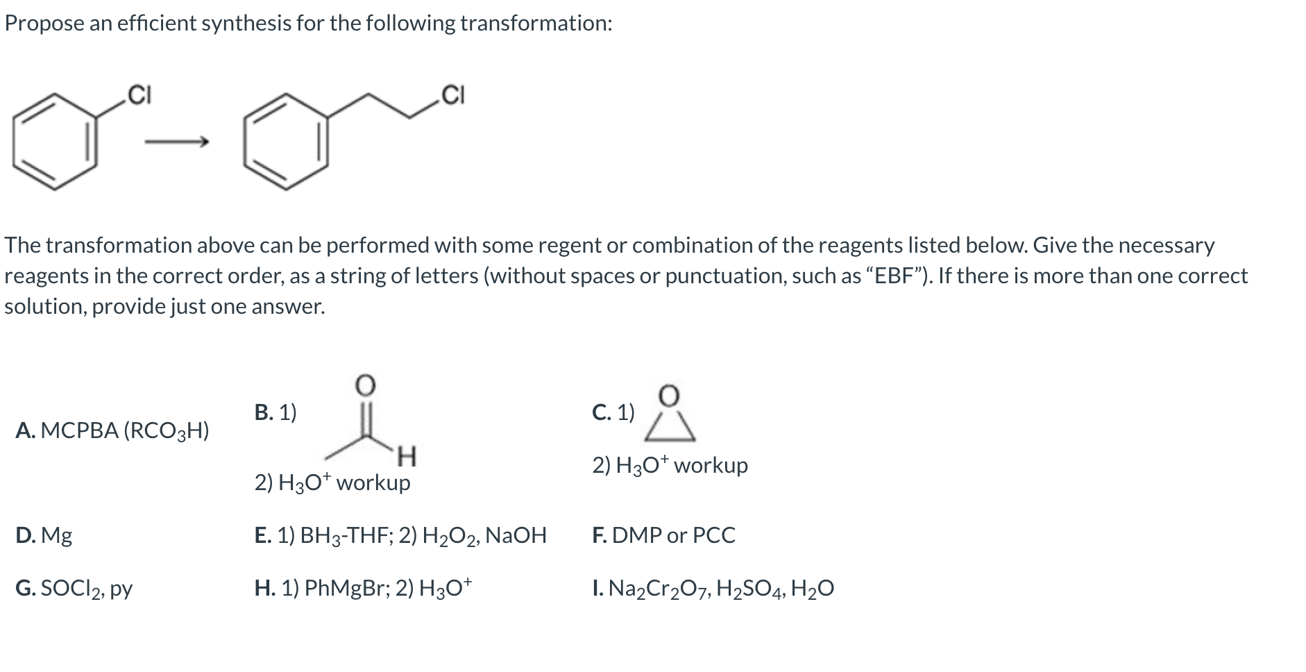 Solved Propose an efficient synthesis for the following | Chegg.com