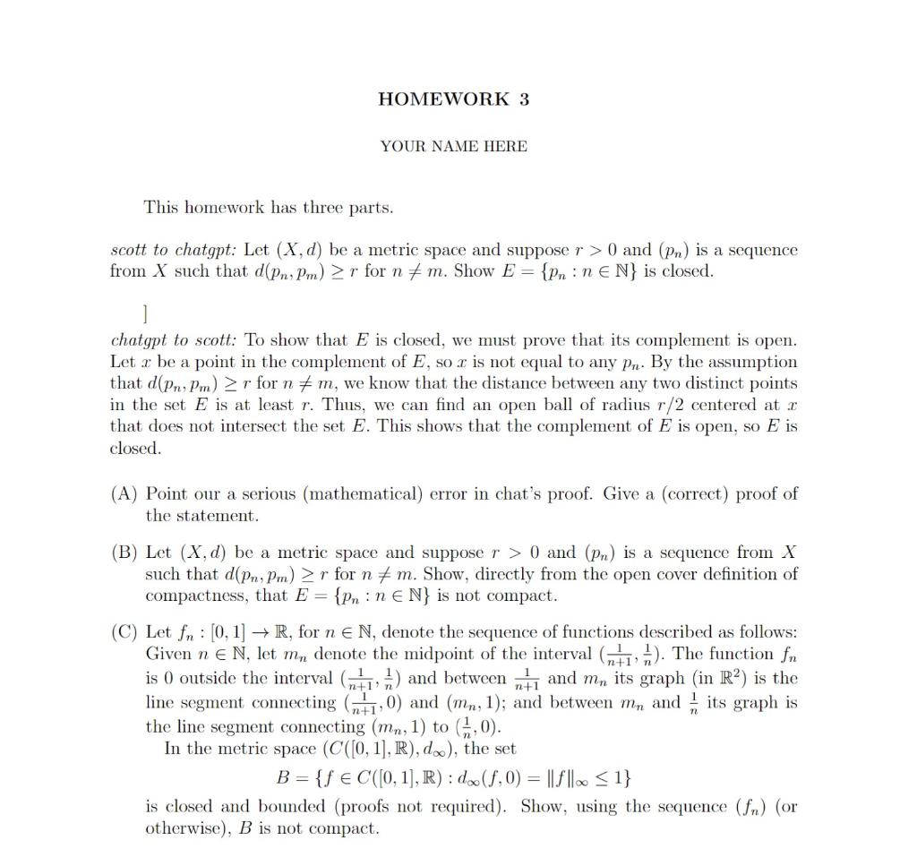 Solved YOUR NAME HERE This homework has three parts. scott | Chegg.com