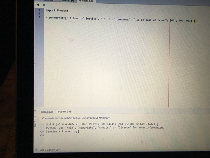 Solved Write a class called Product. A Product object | Chegg.com