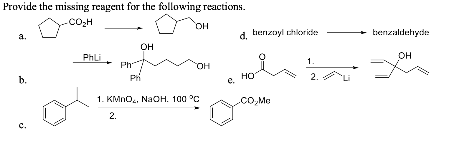 Solved OH benzaldehyde Provide the missing reagent for the | Chegg.com