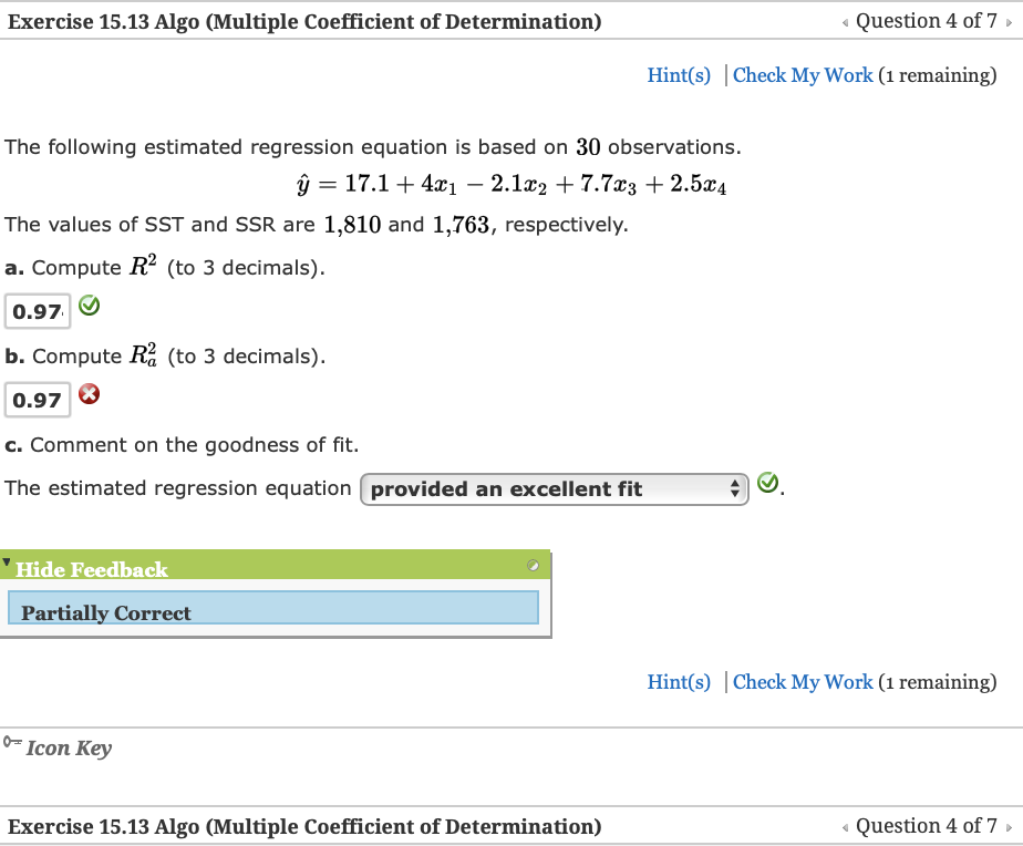 Solved Exercise 15.13 Algo (Multiple Coefficient of | Chegg.com