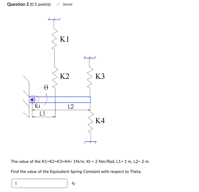 Solved Question 2 (0.5 points) Saved The value of the | Chegg.com