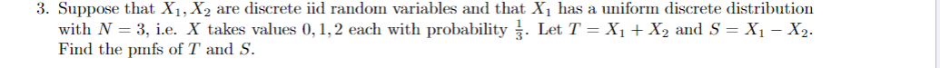 Solved Suppose that x1,x2 ﻿are discrete iid random variables | Chegg.com