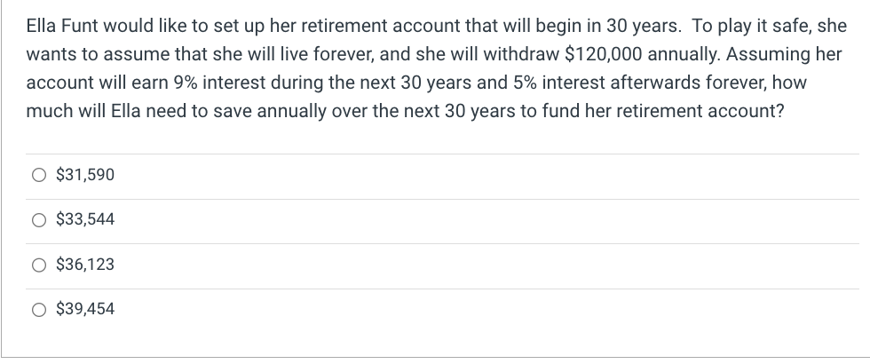 Solved Ella Funt would like to set up her retirement account | Chegg.com