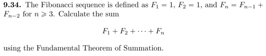 Solved The Fibonacci sequence is defined as F_1 = 1, F_2 = | Chegg.com