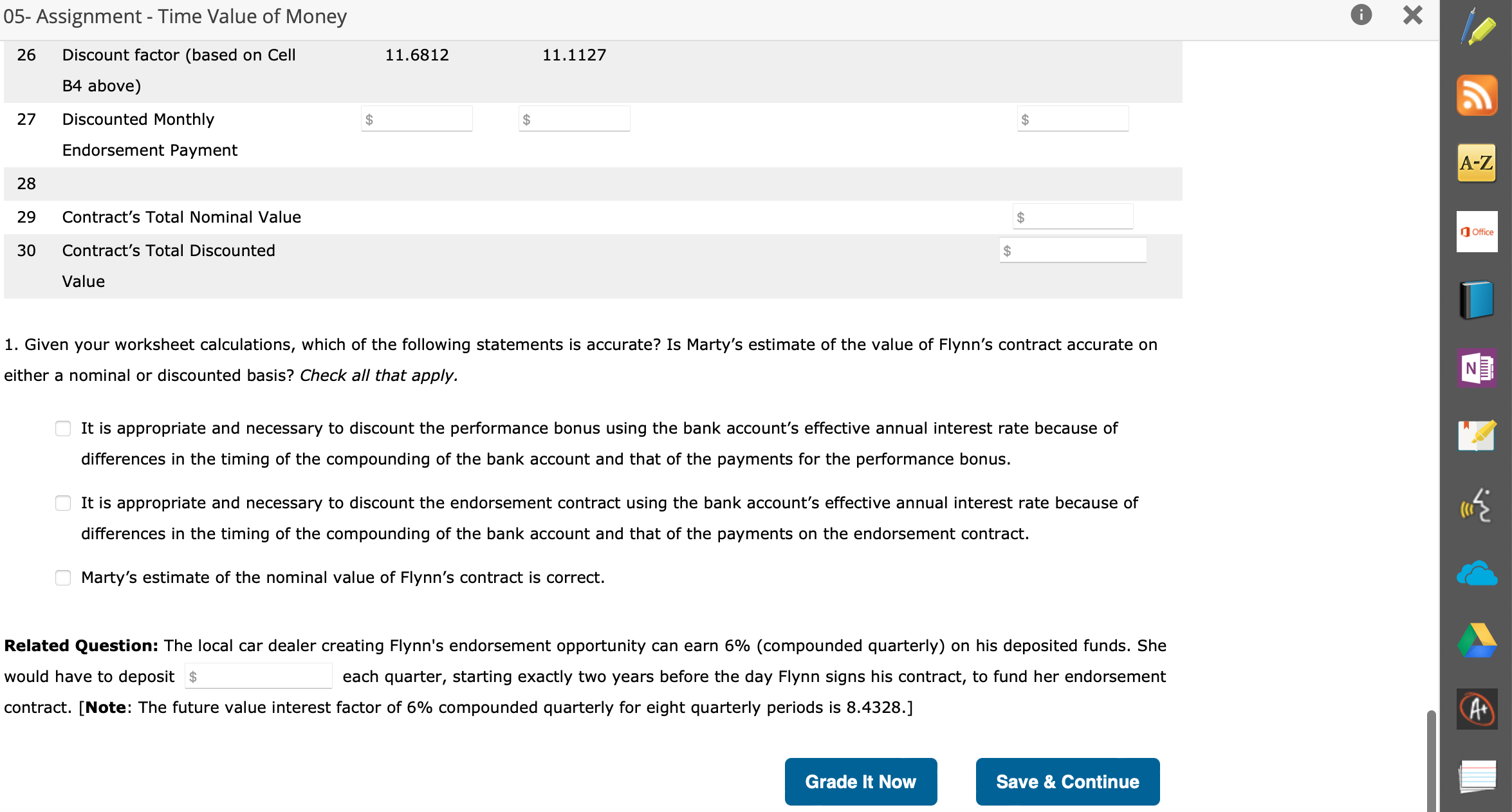 Solved 05- ﻿Assignment - ﻿Time Value of | Chegg.com