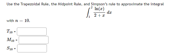 Solved Use the Trapezoidal Rule, the Midpoint Rule, and | Chegg.com
