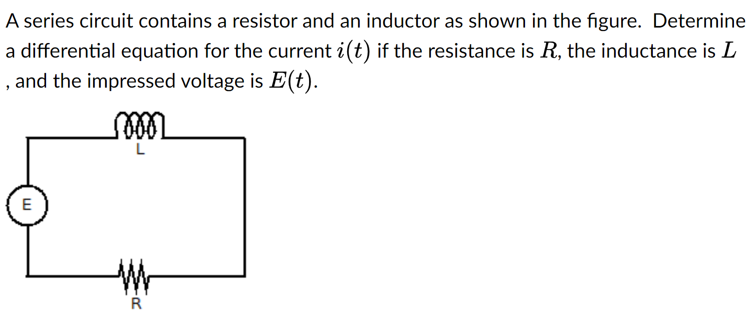 Solved A series circuit contains a resistor and an inductor | Chegg.com