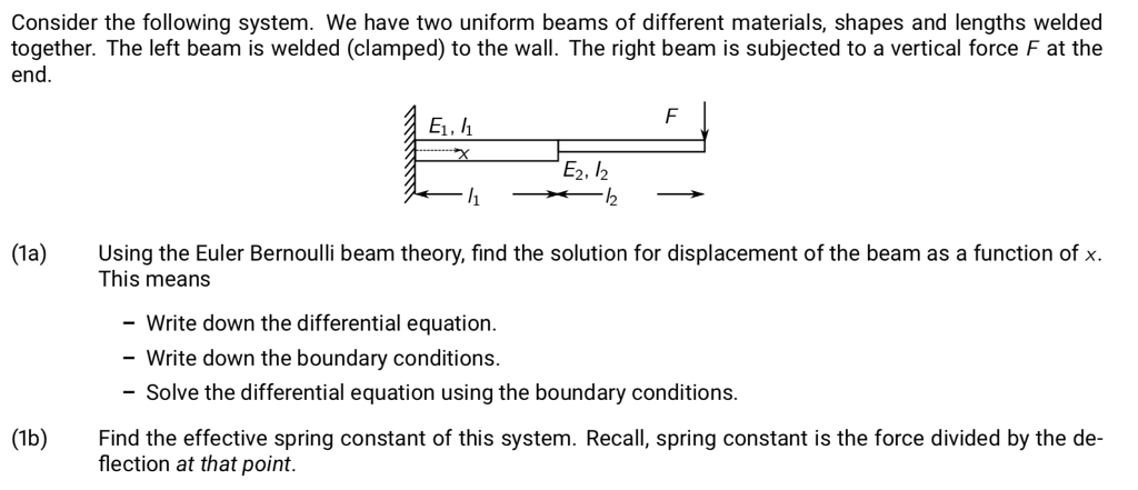 Consider the following system. We have two uniform | Chegg.com