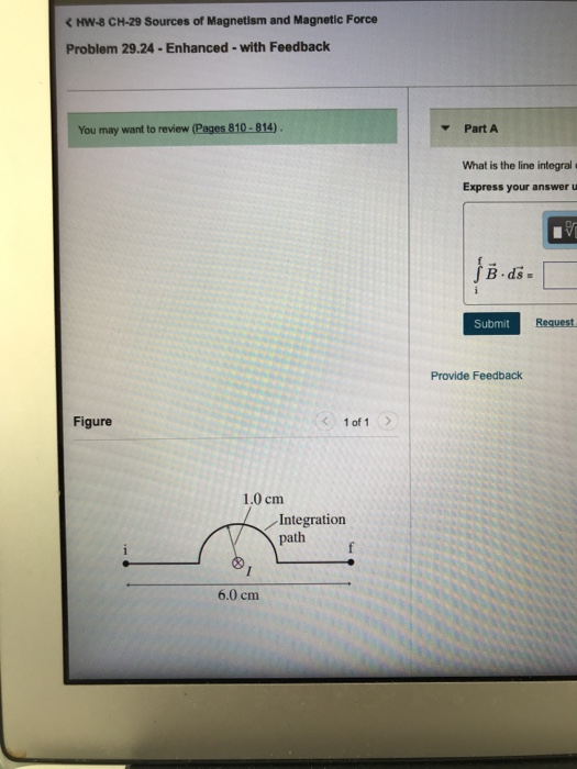 Solved Part A what is the line integral of B between points | Chegg.com
