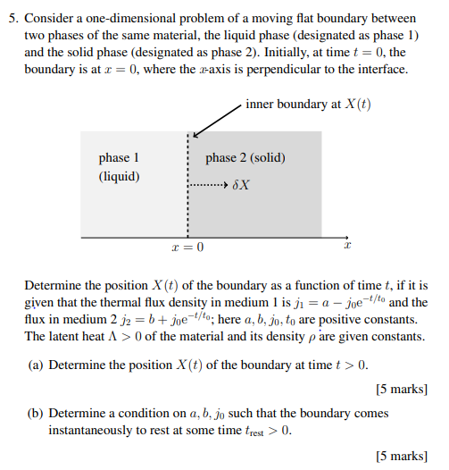 Solved 5. Consider a one-dimensional problem of a moving | Chegg.com