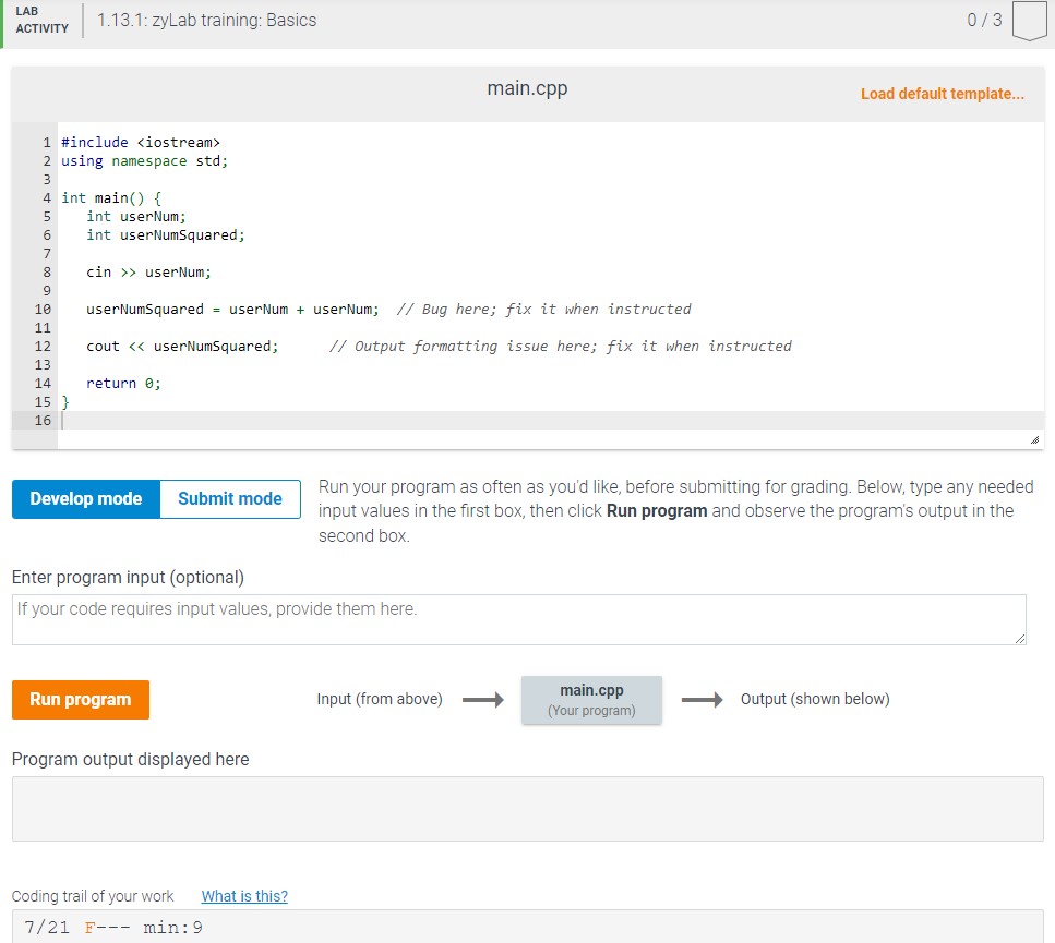 Solved While the zyLab platform can be used without | Chegg.com
