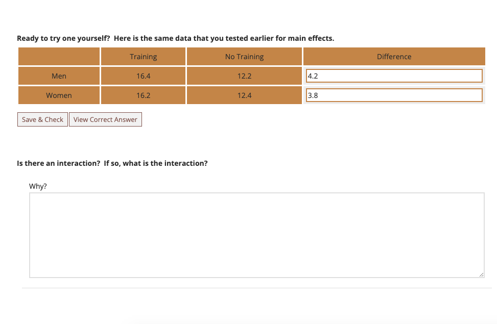 Solved There are two ways to check for interactions when | Chegg.com