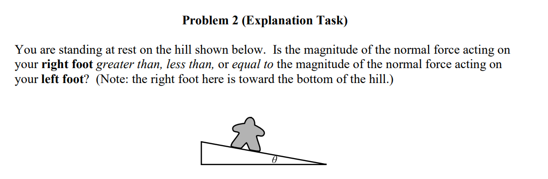 Solved Problem 2 (Explanation Task) You are standing at rest | Chegg.com