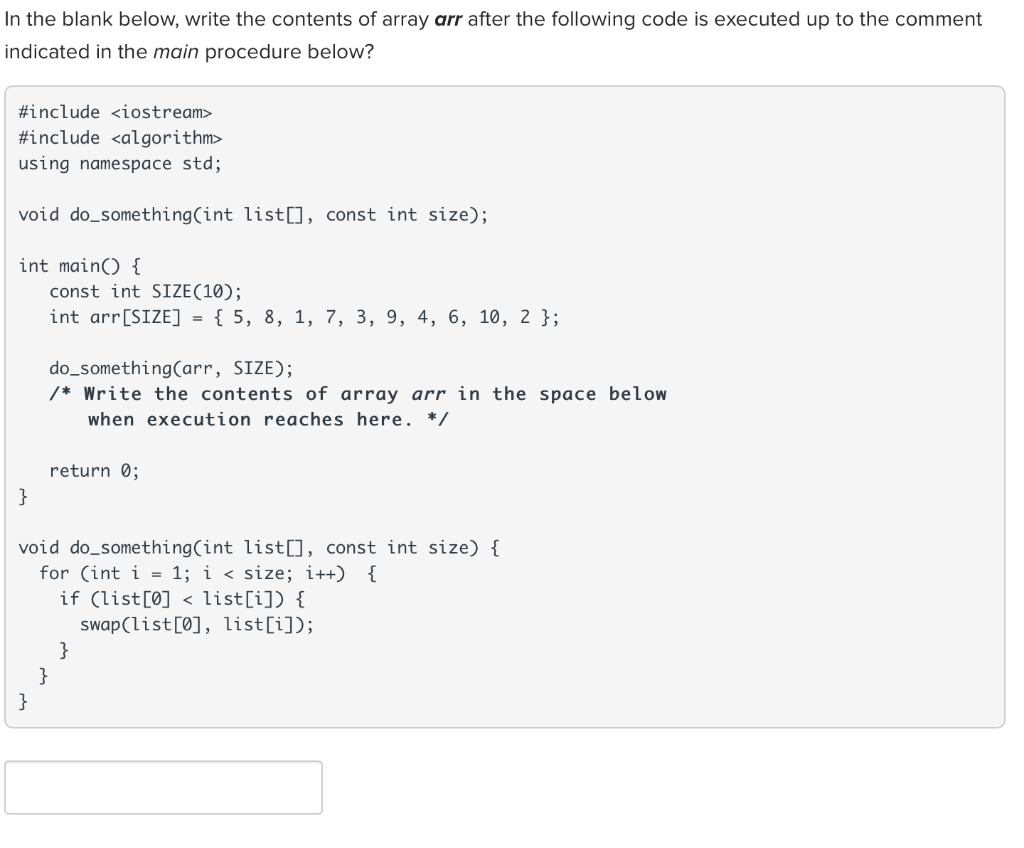 Solved Which line of code is incorrect? o char grades[] = | Chegg.com