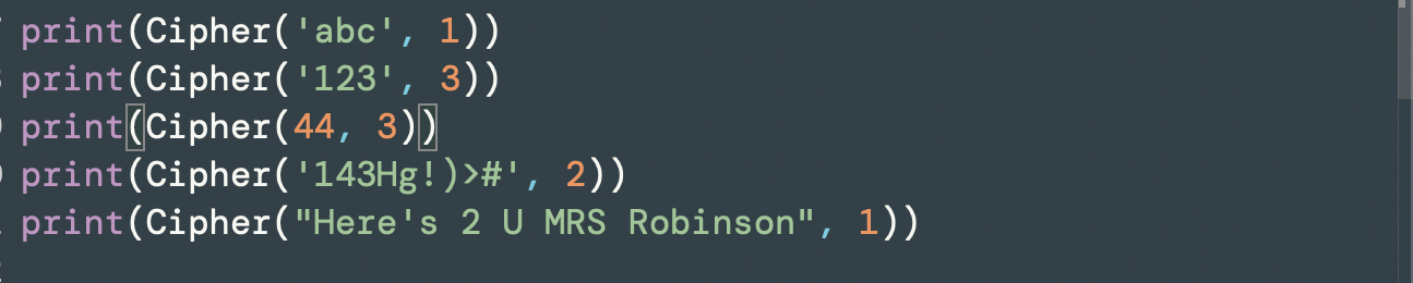 Solved This is my cypher: I am not using user inputs to | Chegg.com