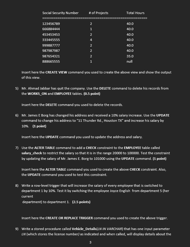 Solved GEIT 3341: Database Term Project Due Date: Due Date: | Chegg.com