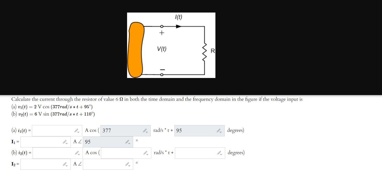 Solved Calculate the current through the resistor of value | Chegg.com