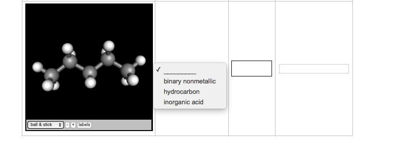 Solved Model Classification Formula Name binary nonmetallic | Chegg.com