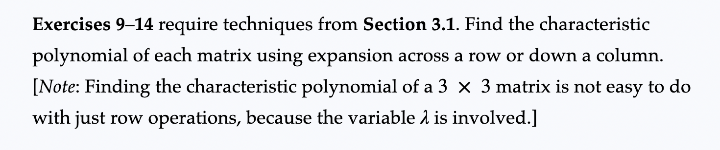 Solved Exercises 9-14 require techniques from Section 3.1. | Chegg.com Solved Exercises 9-14 require techniques from Section 3.1. | Chegg.com