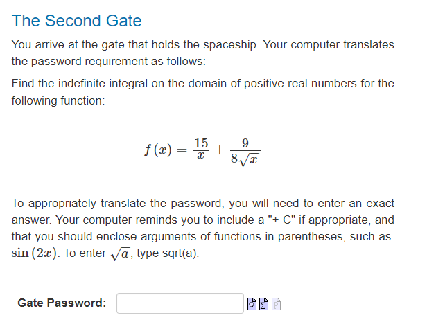 Solved The Second Gate You arrive at the gate that holds the | Chegg.com