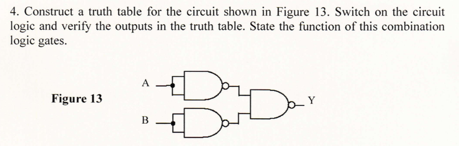 Solved 4. Construct a truth table for the circuit shown in | Chegg.com