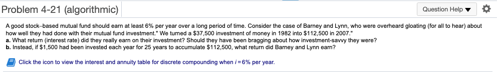 Solved Problem 4-21 (algorithmic) Question Help > O A good | Chegg.com