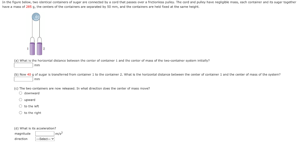 Solved In the figure below, two identical containers of | Chegg.com