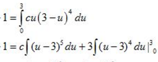 Solved - 1=1 cu(3 –u)* du * -1=c(n-3) du + 3 (u – 3) * diul | Chegg.com