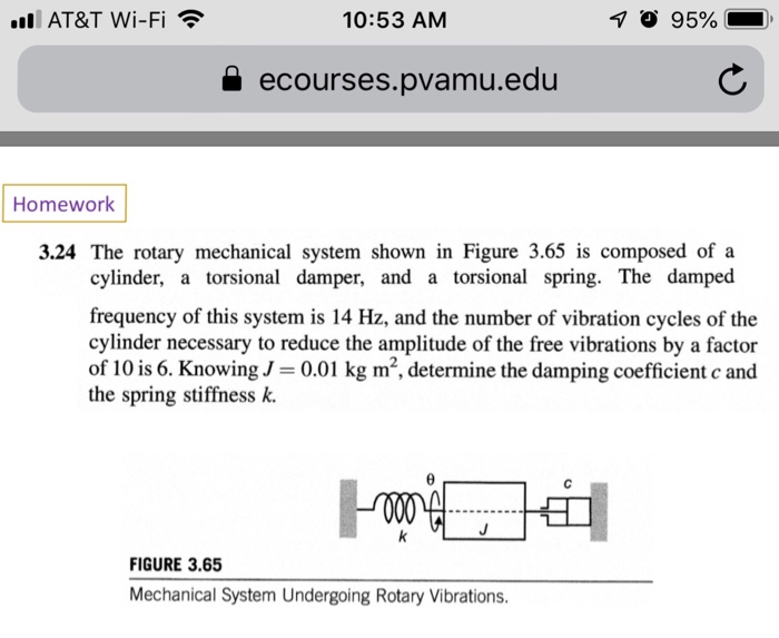Solved AT&T Wi-Fi 10:53 AM a ecourses.pvamu.edu Homework | Chegg.com