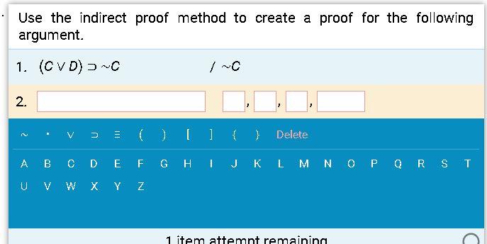 Solved 4. Use the indirect proof method to create a proof | Chegg.com