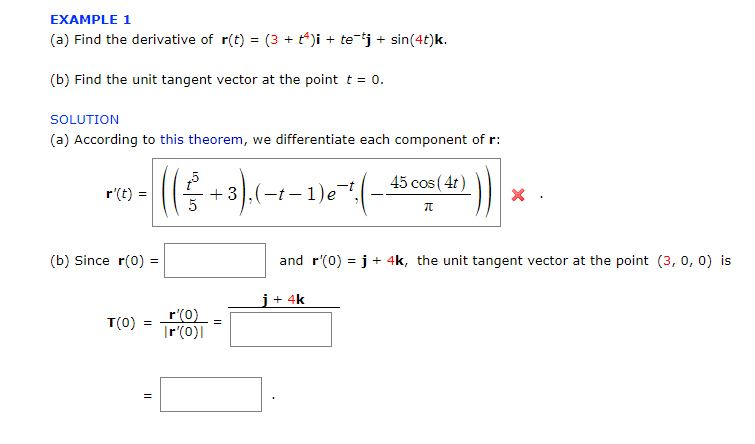 Solved EXAMPLE 1 (a) Find the derivative of r(t) = (3 + | Chegg.com