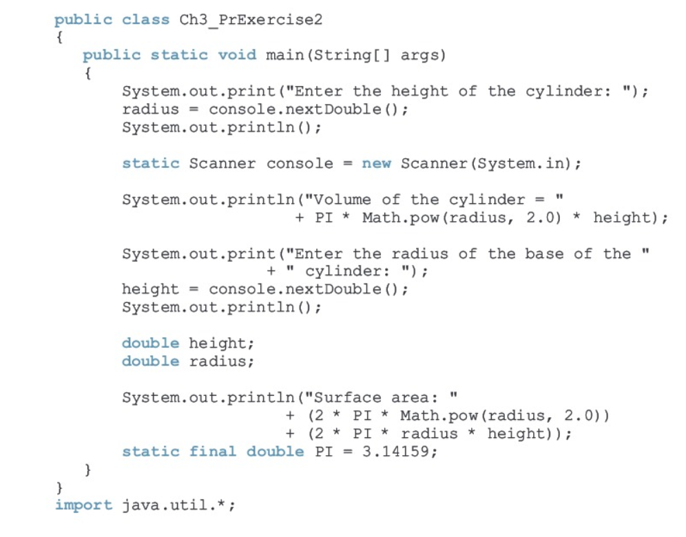 Solved Consider the following program in which the | Chegg.com