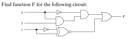 Solved Find function F for the following circuit: | Chegg.com Solved Find function F for the following circuit: | Chegg.com