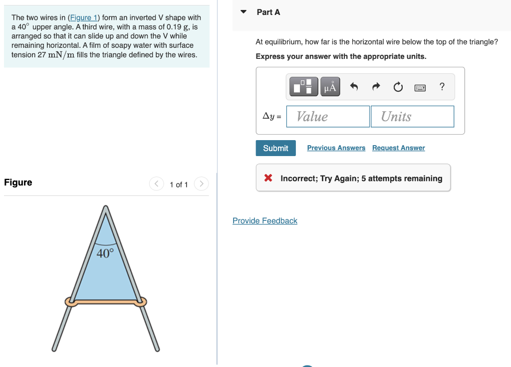 Solved The two wires in (Figure 1) form an inverted V shape | Chegg.com