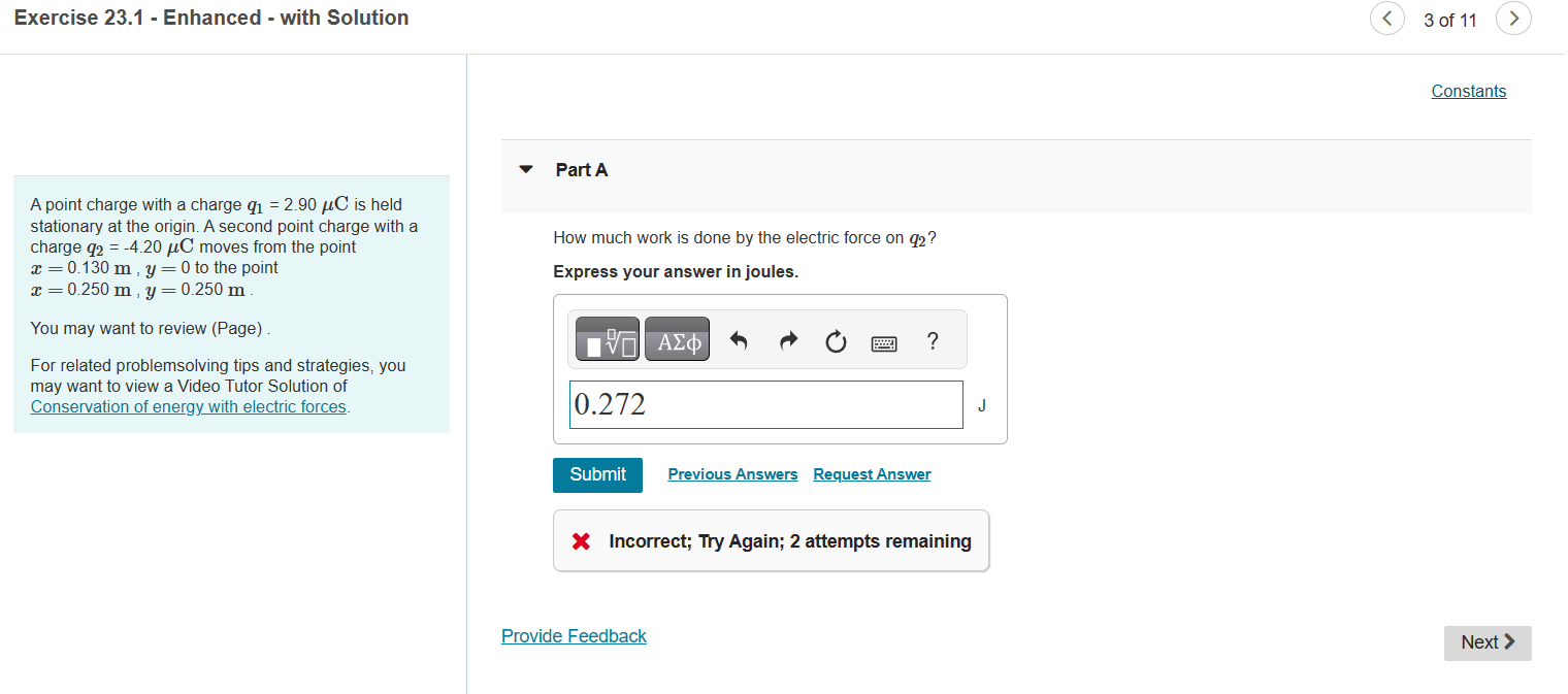 Solved Exercise 23.1 - Enhanced - with Solution Part A A | Chegg.com