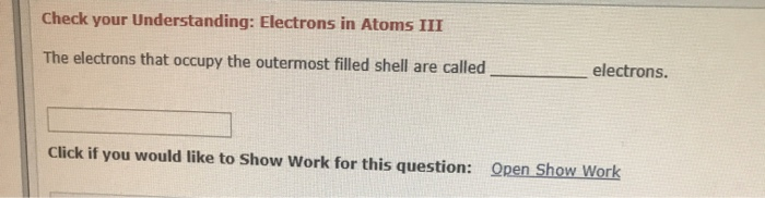 Solved Check your Understanding: Electrons in Atoms III The | Chegg.com