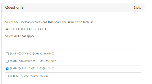 Solved Find a Boolean expression that's equivalent to this | Chegg.com