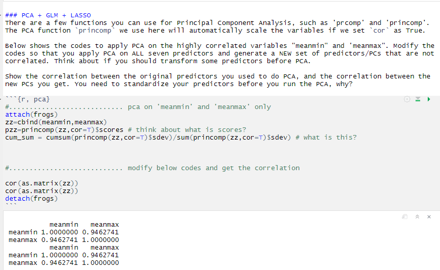How do I interpret these results in R studio .The 2 | Chegg.com